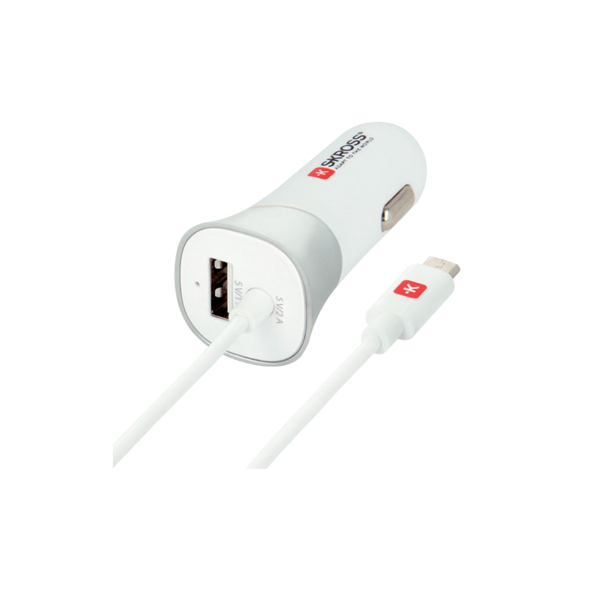 Micro usb car charger with usb port store
